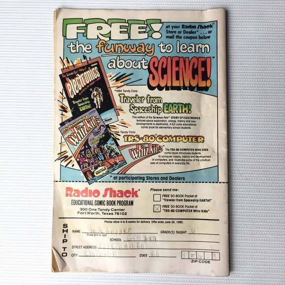 Other | Science Fair Story Of Electronics Radio Shack Comic Book ...